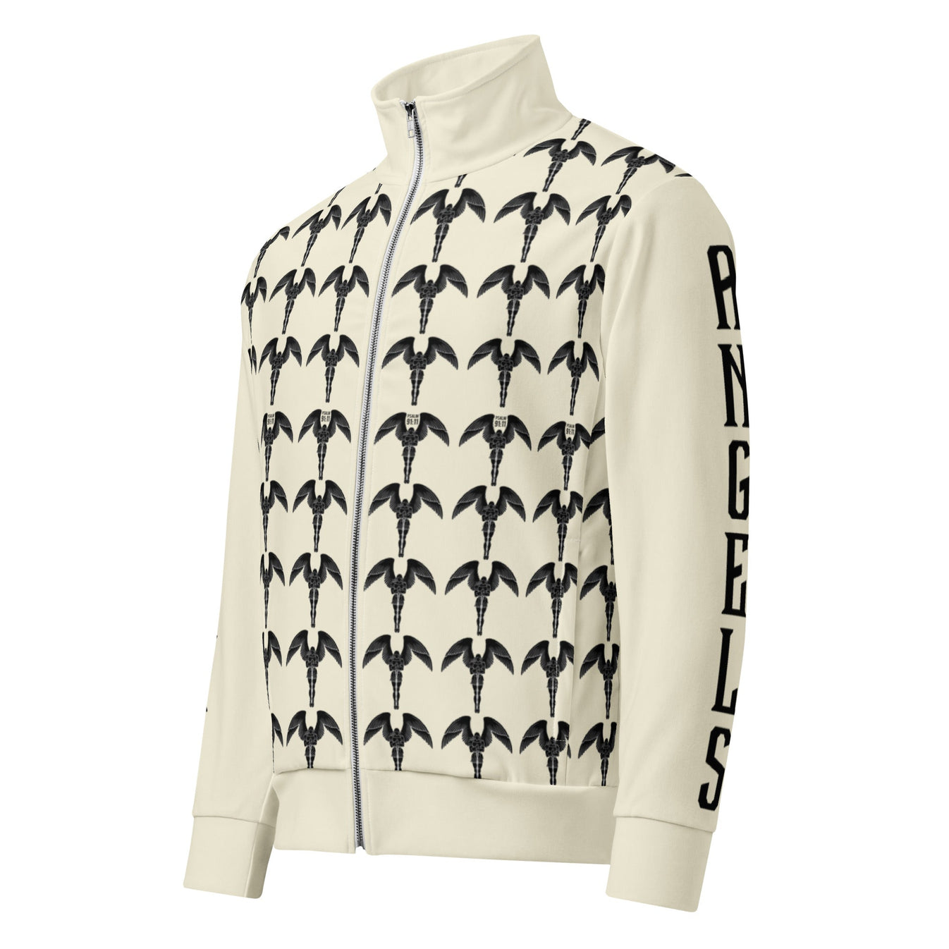 Psalms Angels Off White Vegan Friendly Unisex Athleisure Jacket ...